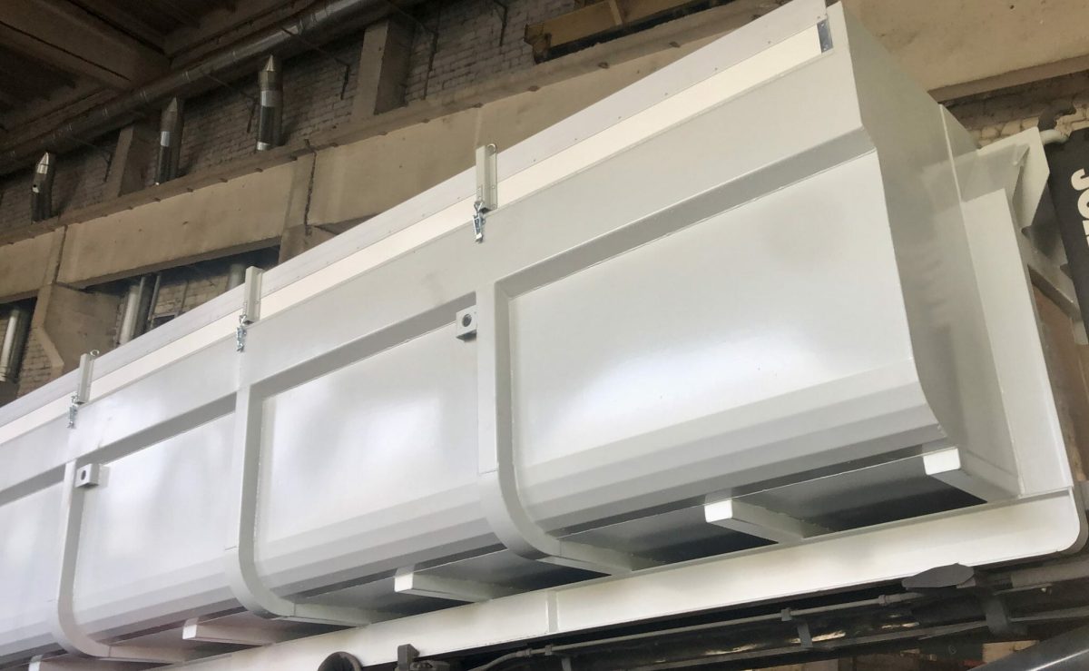 INESTA sealed roll-off container for sludge or wet waste - Inesta