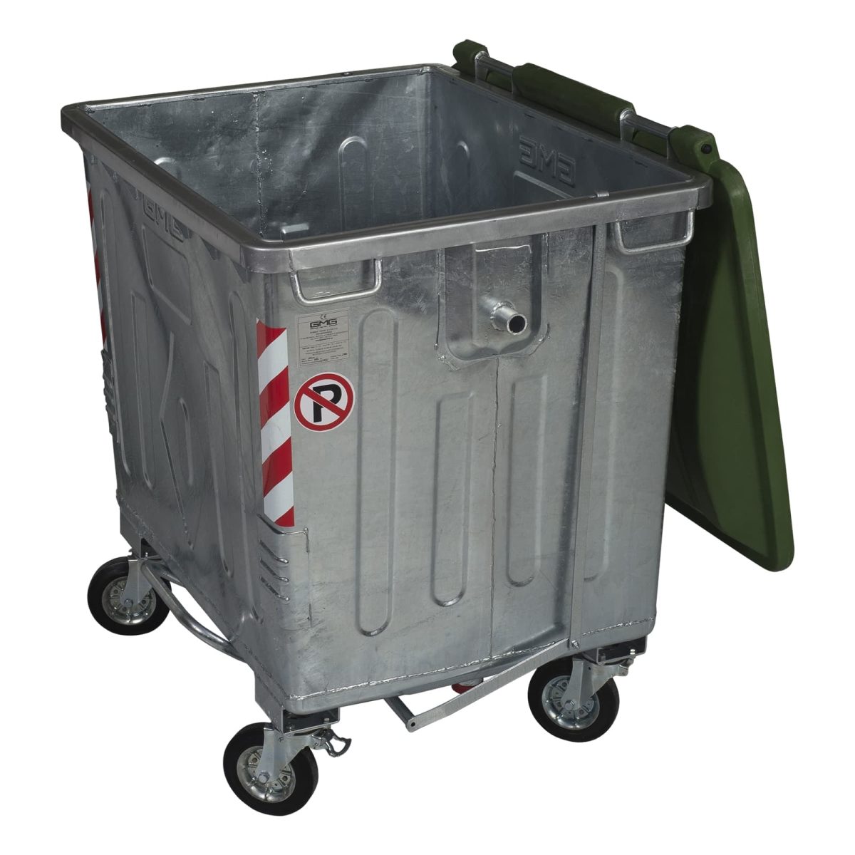 Steel Wheelie Waste Bins (GI 1100) - Inesta
